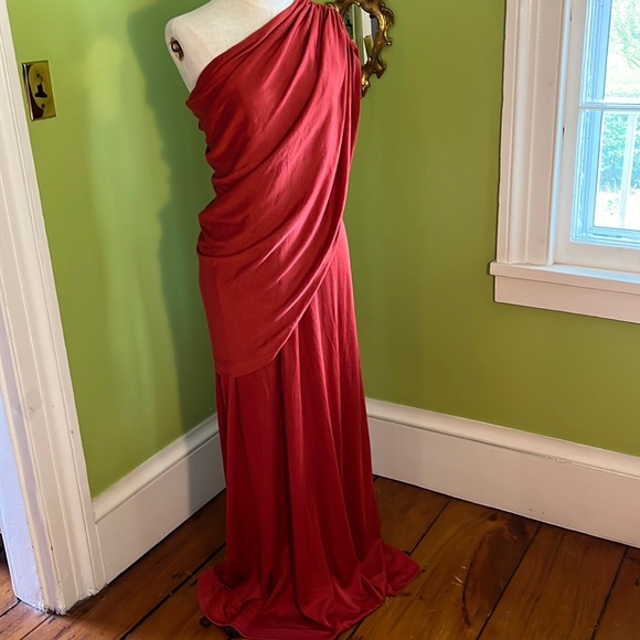 Joy Stevens | Dresses | Vintage 7s One Shoulder Disco Goddess Gown Joy ...